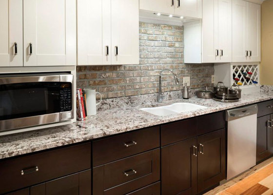 Antique Kitchen Natural Granite Countertops Cabinet