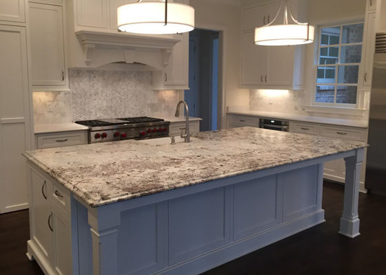 Kitchen Natural Stone Granite Countertops Island Polished Finish