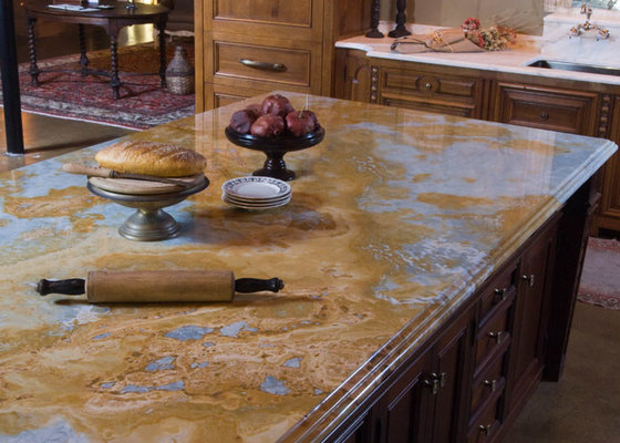 Kitchen Natural Stone Granite Countertops Island Polished Finish