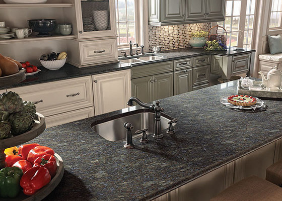 Modern Prefab Home Natural Stone Kitchen Countertops Flat Eased Edge 36 X 19 Bathroom Vanity Top