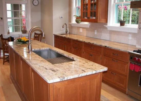 Modern Prefab Home Natural Stone Kitchen Countertops Flat Eased Edge 36 X 19 Bathroom Vanity Top