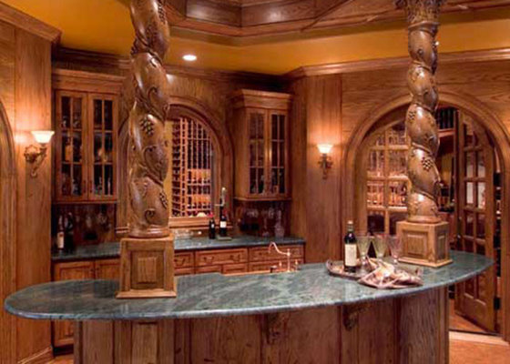 Luxury  Stone Modern Kitchen Countertops / Pre Cut Marble Countertops