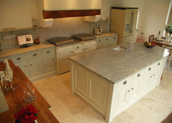 OEM / ODM Original Laminate Kitchen Island Worktops White Black Color