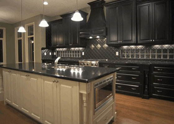 United States Popular Precut Granite Countertops / Stone Effect Kitchen Worktops