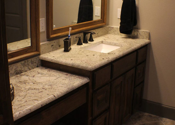 Natural Straight Marble Stone Countertops / Stone Vanity Tops