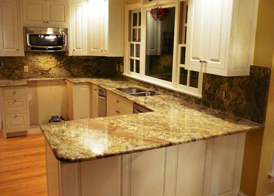 Drama White Natural Marble Stone Countertops For Household Kitchen