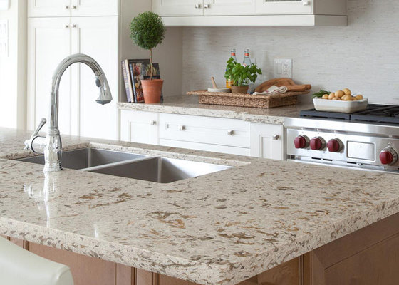 Drama White Natural Marble Stone Countertops For Household Kitchen