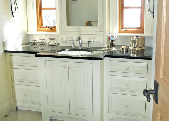 Indoor Stone Bath Vanity Tops Single Cut Out Polished Marble Vanity Countertops