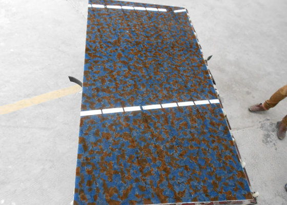 Le lastre delle mattonelle della pietra della giada dell'agata hanno laminato il Bullnose completo/mattonelle facilitate della porcellana della giada