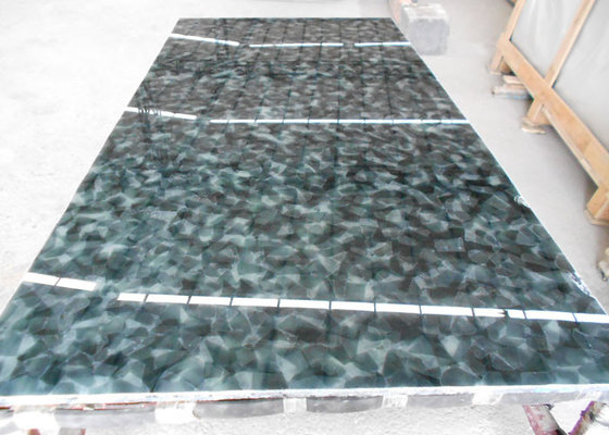 Le lastre delle mattonelle della pietra della giada dell'agata hanno laminato il Bullnose completo/mattonelle facilitate della porcellana della giada