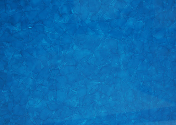 Mattonelle lucide blu di lusso del sottopassaggio della giada per la cima di vanità della pietra della decorazione
