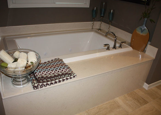 Dresser Table Artificial Stone Tops / Marble Bathroom Vanity Countertops For Sale 