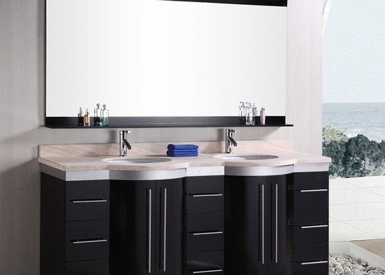 Badezimmer-Eitelkeit Countertops-Innenkunststein-Doppelt-Eitelkeits-Spitzen