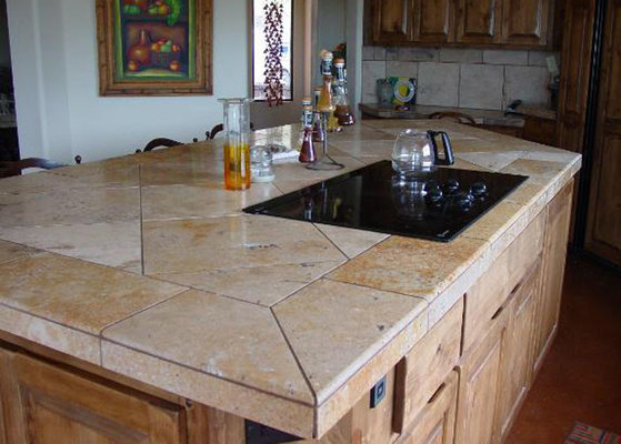 Golsen King Stone Vanity Kitchen Island Waterfall Edge For Restaurant Cafe Shop