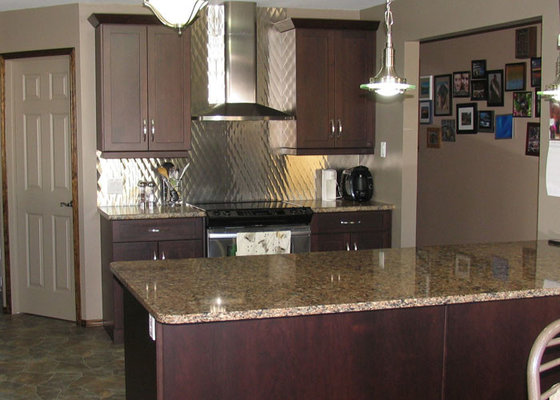 Tavoli da cucina di pietra beige 37 x dei controsoffitti di vanità di Gran cima di vanità del granito 19