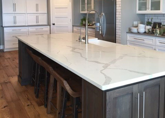 Tavoli da cucina di pietra beige 37 x dei controsoffitti di vanità di Gran cima di vanità del granito 19