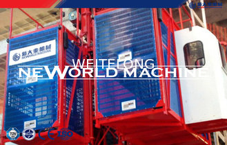 Single Or Double Cage Construction Hoist Sc200/200 , 4000Kg Capacity
