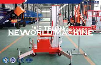 10m Single Aluminum Mast Lift Man Aerial Working Platform / Aerial Lift Safety