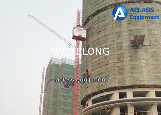 Safety 1500kg Rack / Pinion Type Construction Material Hoist Approved ISO