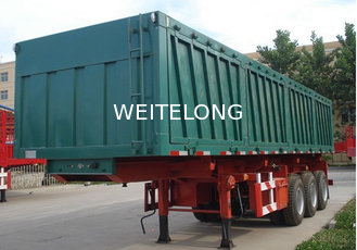 3 Axle 60 Ton Side Tipping Trailer / hydraulic lifting 3 axle tipper dump semi trailer