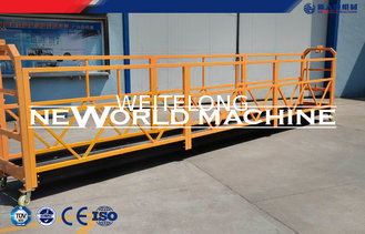 Yellow Hot Dip Galvanizing Suspended Cradle / Suspended Access Platforms