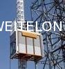 Painted SC200 Material Construction Cage Hoists, Builders Hoist 3.2 X 1.5 X 2.5m