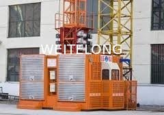 Steady property reliability SCD200 / 200P double cages construction hoist elevator with 2T
