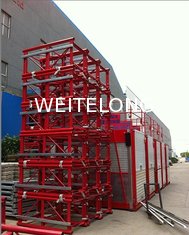Construction Hoist Parts , Twin Cage SC200 Lifting Construction Hoist Parts With 2, 700kg / 3, 200kg Case Lload Capacity