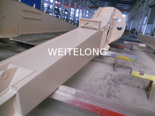ASTM Q345D Crane Boom Fabrication / Tower Crane Components For Marine