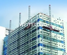 Outside Wall Mast Climbing Working Platform Single And Double Cage