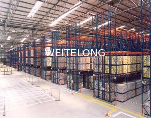Carbon Steel Heavy Duty Double Deep Pallet Racking for Warehouse Storage