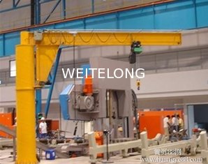 Free Standing 3ton Dual Speed Electric Jib Crane With Chain Hoist