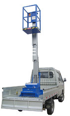 Portable pneumatic elevating work platform for railway stations / workshops