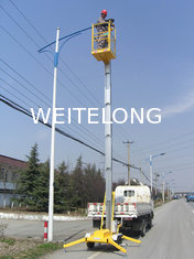 Mobile Towing elevated work platform , 10 Meters hydraulic aerial work platform