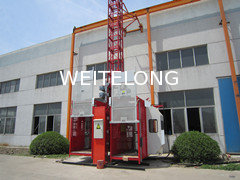Frequency Conversion Rack and Pinion Material Handling Hoist With Loading 1600kg