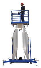 20m workshops industrial Mobile Aerial Work Platform With Pulling Device , 150Kg
