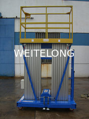 300Kg aerial working platform , pulling device electrical telescopic boom lift