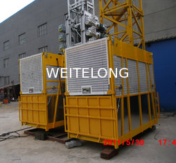 2.5 x 1.3 x 2.5m VFD Construction Hoist Elevator and Building Lifter SC200 / 200