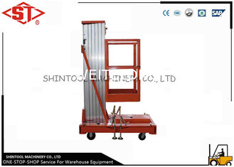 Single Mast Aluminium Work Platforms Aerial Work Platform 10M Lifting Height