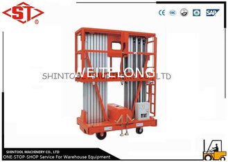 Double Mast adjustable height work platforms Aluminium for the installation in the air