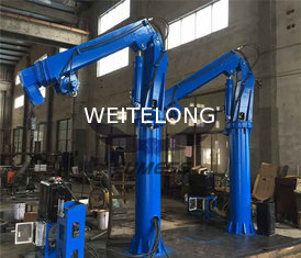 Durable Knuckle Boom Crane / Hydraulic Telescopic Boom Marine Folding Crane