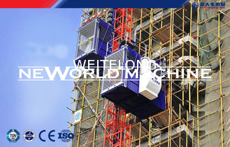 SC100 / 100 Double Cage passenger Hoist / Building elevator