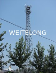 Types Of Telecommunication Towers Self Supporting Antenna Tower 3L / 4L 30M