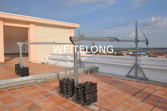 Custom 2300kg Rated Capacity Suspended Working Platform Hanging Device For Cleaning