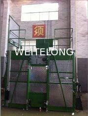 VFD SC100 Personalized Goods Material and Personnel Hoist with 0 - 63m / min used for oil fields and chemical industries