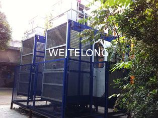 SC200 Blue 2000kg Load Capacity Twin Cage Material and Personnel Hoist