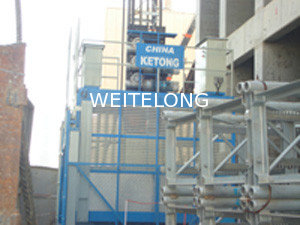SC200 / 200 2.5 x 1.3 x 2.5m VFD Personnel Hoist and Building Lifter 0 - 96m / min