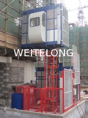 1000kg Load Capacity Twin Cage SC200 Personnel Hoist and Material Hoist