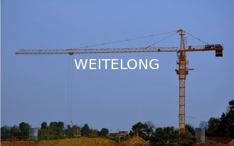 101m Height Under Hook 7032 stationary attached Tower Crane Luffing Crane with 70m Boom