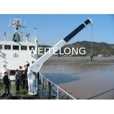 Knuckle Boom Hydraulic Yacht Crane With CCS / BV , Port Ship Marine Deck Crane